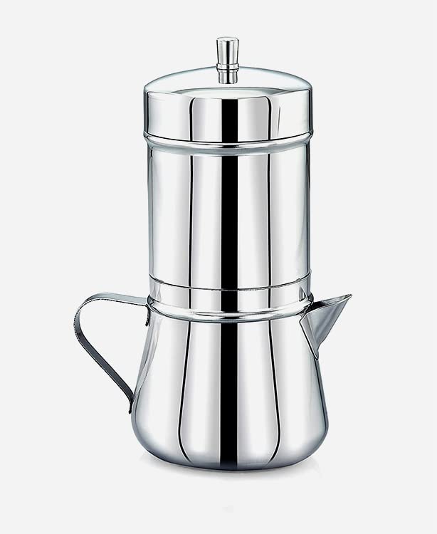 Buy Meenakshi Stainless Steel South Indian Filter Coffee Maker, 4 Cups ...