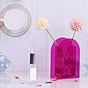 Amazon.com: Hot Pink Acrylic Vase, Modern Acrylic Geometric Wide Mouth ...
