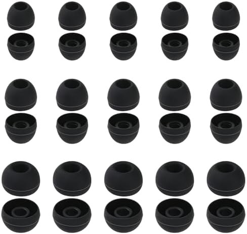 Amazon.com: 15 Pairs Earbud Tips Silicone Replacement Earbud Ear Buds ...