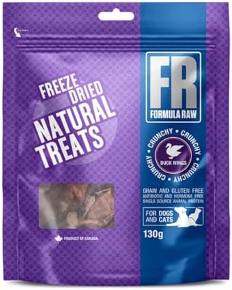 Amazon.com : Formula Raw Freeze-Dried Duck Wings for Pets – Crunchy ...