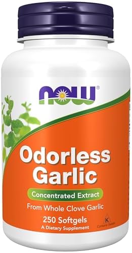 Amazon.com: NOW Foods Supplements, Odorless Garlic (Allium sativum ...