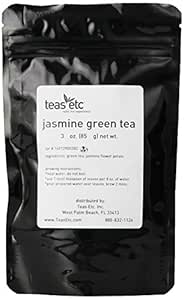 Amazon.com : Teas Etc Green Tea, Jasmine Leaf, 3-Ounce : Organic Green ...