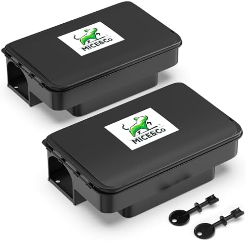 Mice&Co 2 x Bait Boxes for Rats and Mice - Professional Poison Bait ...