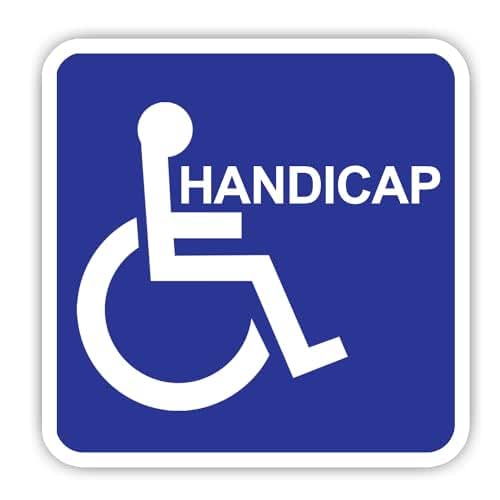 Amazon.com: Handicap Signs Stickers Decal Tactical Disabled Wheelchair ...