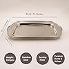 Spillbox Stainless Steel Multipurpose Serving Tray| Poonam|SS Tray|Food ...