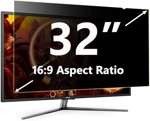 Amazon.com: 32 Inch Privacy Screen Filter for Computer 16:9 Widescreen ...