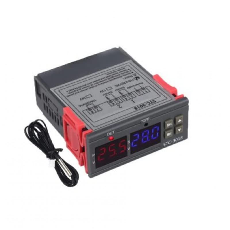 REES52 Digital Temperature Controller, STC-3018 Digital LED Temperature Controller Temp Control ...