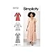 Amazon.com: Simplicity Misses' V-Neck Empire Dress Sewing Pattern Kit ...