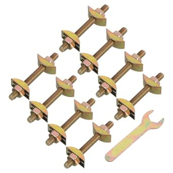 uxcell 5/16" x 3" CounterTop Connector, 8 Set Table Fastener Furniture ...