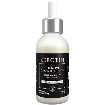 Amazon.com : Kerotin Hair Growth Serum with Castor Oil for Hair Loss in ...