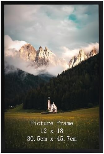 Amazon.com - Emeyart 12x18 Frame Black Wood Picture Frames 12 x 18 ...