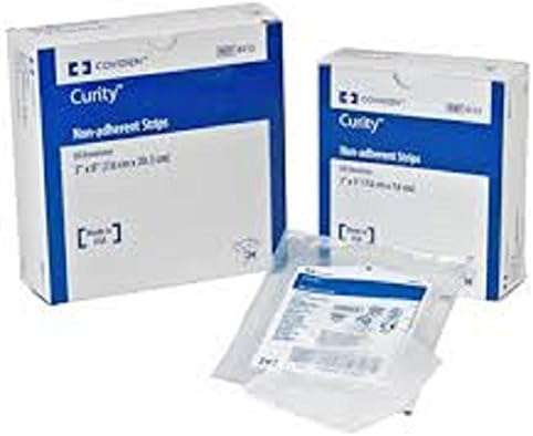 Amazon.com: Kendall Curity Non-Adhesive Dressing, 3" x 3", 50 per Box ...