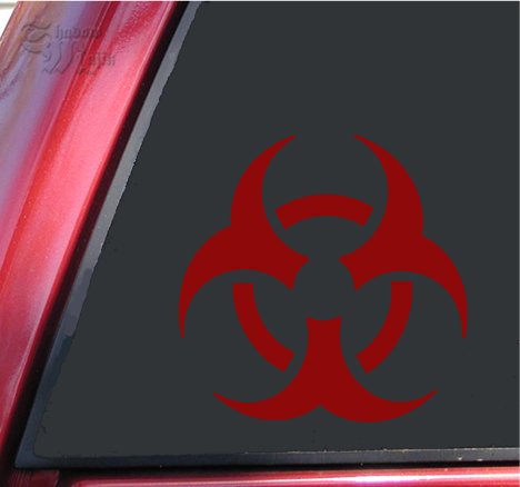Amazon.com: ShadowMajik Biohazard Symbol Vinyl Decal Sticker (6" X 6 ...