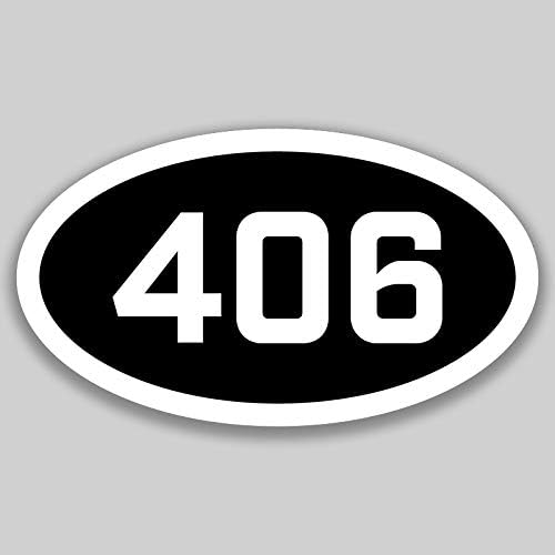 Amazon.com: DHDM 406 Area Code Sticker Montana Billings Bozeman Butte ...