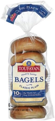 Toufayan Classic Plain Bagels, 567g (6 count) - Frozen : Amazon.sg: Grocery