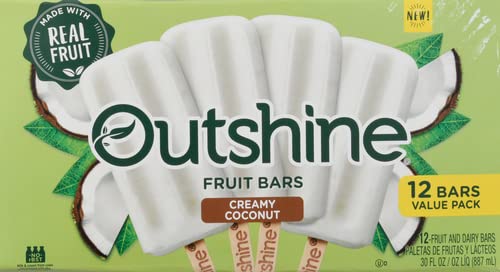 Amazon.com: Outshine Coconut 12ct paddle : Grocery & Gourmet Food