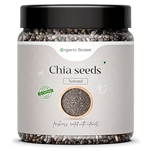 The Organic Basket Chia Seeds | Omega-3 Seeds for Eating | Non-GMO and ...