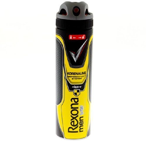 Amazon.com : Rexona Deo Adrenaline V8 Spray for Men 48 Hrs. 150 Ml ...