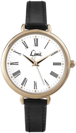 Limit Women's Quartz Watch with White Dial Analogue Display and Brown ...