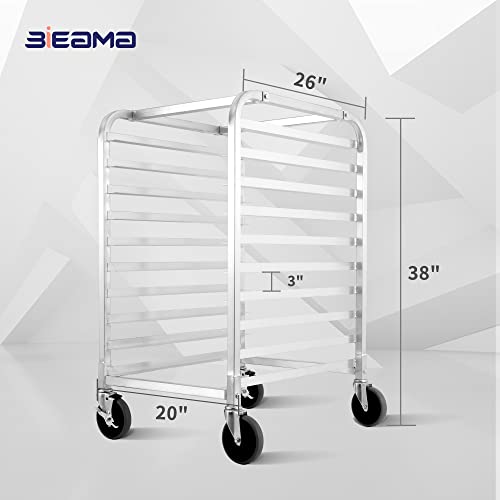 Snapklik.com : 10-Tier Sheet Pan Rack, Bun Pan Rack, Aluminum Bakery ...