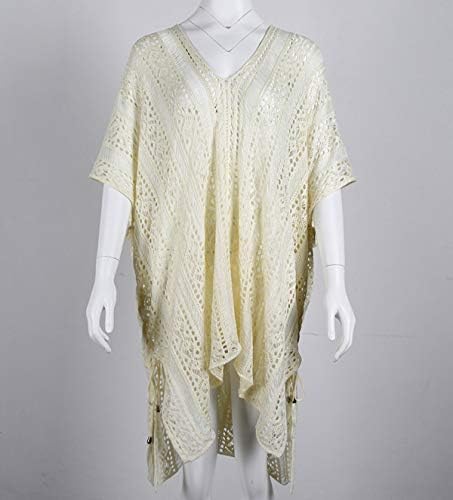 Strandkleider Damen Strandkleid Strick Kaftan Tunika Strandtunika Boho ...