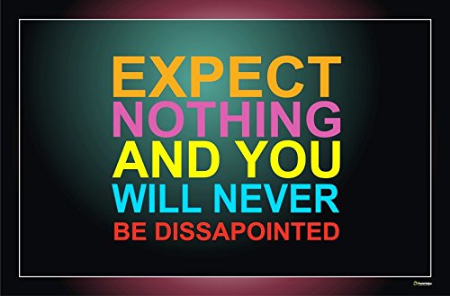 Buy Posterindya Motivational Posters Expect Nothing Online at Low ...