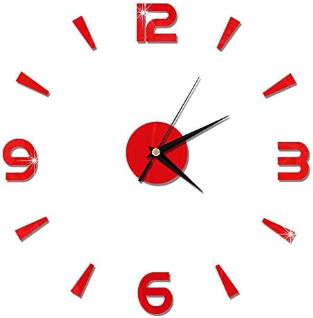 Amazon.com: FASHION in THE CITY Large 3D Frameless Wall Clock Stickers ...