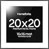 Amazon.com - Homeforia 20x20 Picture Frame Black, High End Metal 20x20 ...