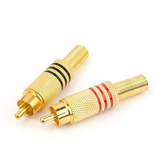 ESPtronics AV Pin RCA Pin Male Audio Video RCA Pin Male Connector for ...