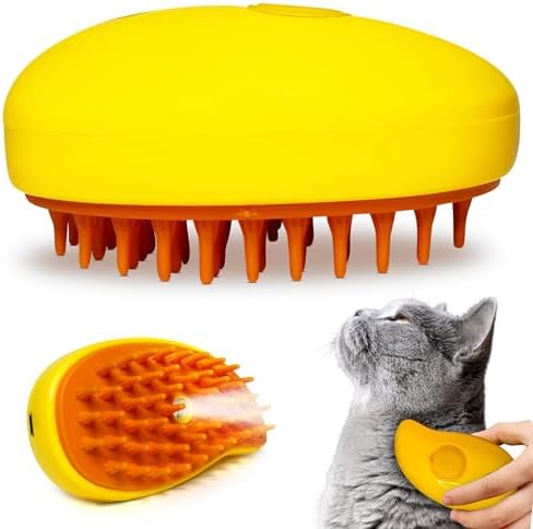 Amazon.com: Cat Brush with Steam New 2024 - Perfect Steam Cat Hair ...