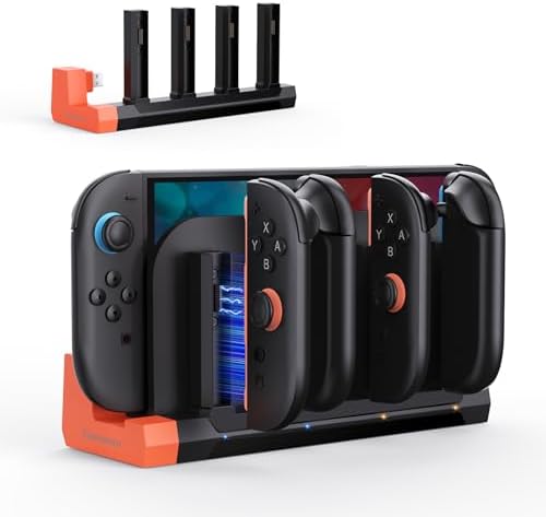Amazon.com: Transnovo Switch 2 Controller Charger - Plug-in Dual ...