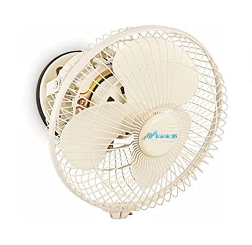 Buy Enamic UK Off White Cabin Fan Metal Celling Fan 12 Inch, 300 MM ...