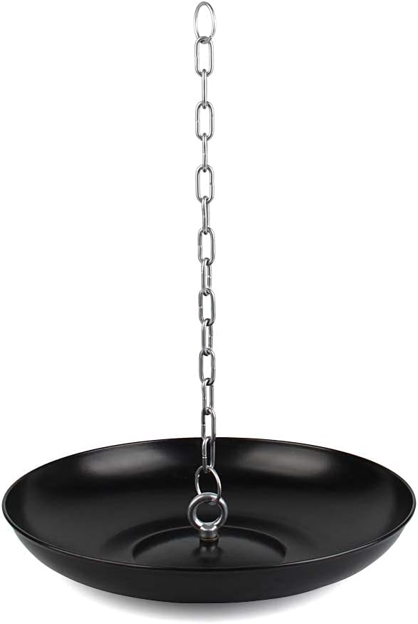 Amazon.com : HANAYARD Rain Chain Basin Black Metal Bowl Gutters ...