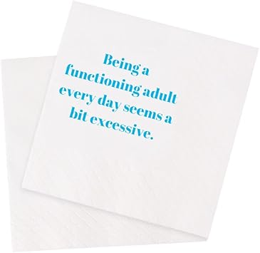 Amazon.com | VOWFOO Funny Cocktail Napkins 100Pcs Funny Quotes Saying ...