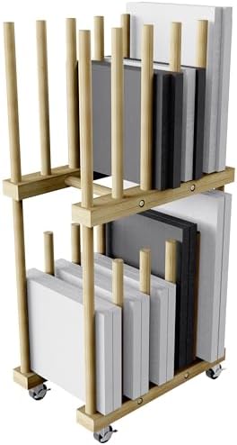 Amazon.com: ikkle Large Art Storage Rack, Drying Painting Canvas Rack ...