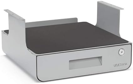 Amazon.com: UPLIFT Desk Locking Under Desk Drawer with Shelf (Gray ...