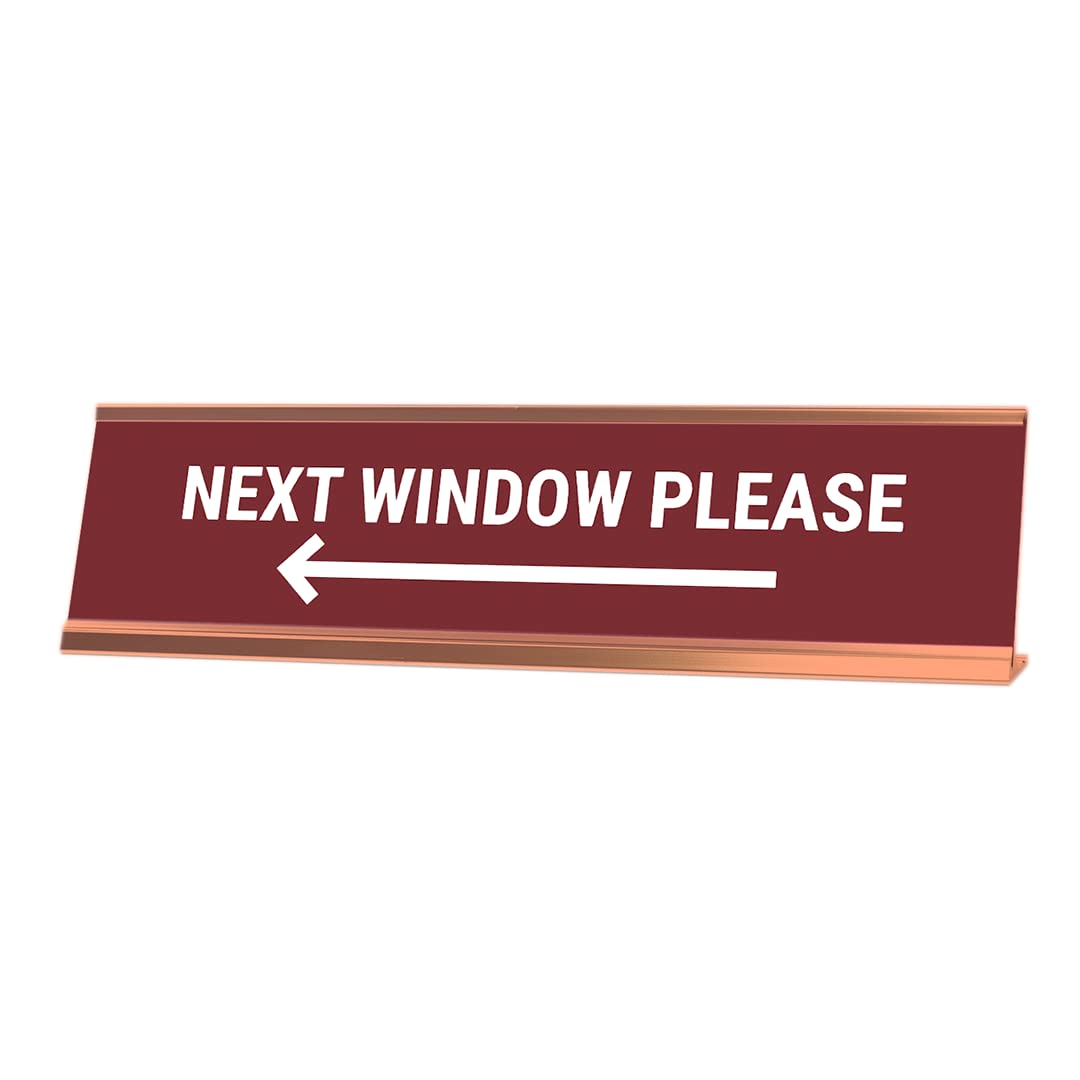 Amazon.com : Next Window Please, Left Arrow Red Wine RoseGold Frame ...