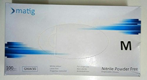 Matig Matig-Lat-Powdered-Gloves-M Latex Powdered Examination Gloves ...