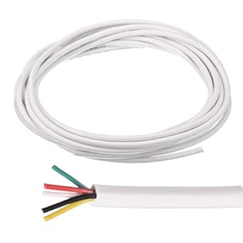 sourcing map 24AWG Electrical Wire 5 Conductors UL2464 Tinned Copper 16.4Ft Low Voltage PVC Case ...