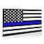 Amazon.com: 2PC Reflective Thin Blue Line Car Magnets - 5x3 Inches ...