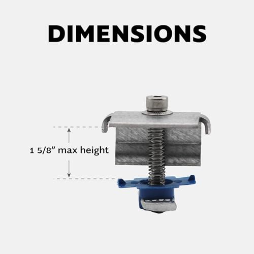 Snapklik.com : Adamax SPEC158-5PK Solar Panel End Clamps For 1-5/8 In ...