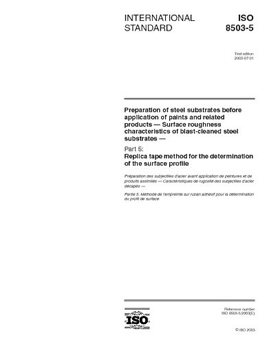 ISO 8503-5: 2003, Preparation of steel substrates before application of ...