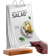 Amazon.com: A4 Acrylic Sign Holder Vertical Table Card Flip Display 6 ...