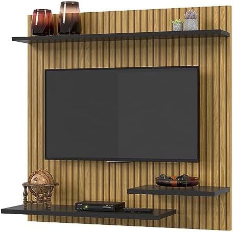 Painel Suporte Para TV 32 Polegadas Smart Plus Nichhos Modelo MADRID (Ripado/Preto) | Amazon.com.br