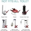 Techo Touchless Toilet Flush Kit with 8” Sensor Range, Adjustable ...