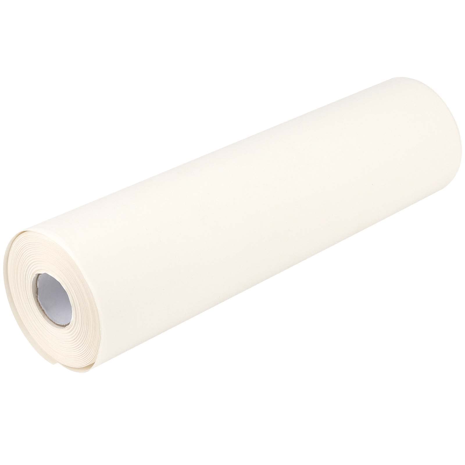 JEUIHAU White Paper Roll, 44cm x 25m Natural Drawing Paper Roll, Lining ...
