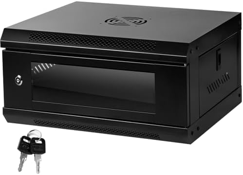 Amazon.com: Server Rack Cabinet 1U Wall Mount Rack Network Cabinet 19 ...