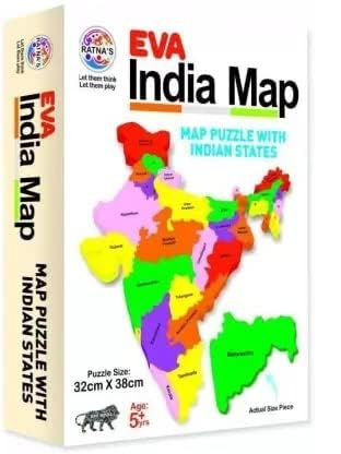 Buy MGC Ratna EVA India MAPOGRAPHY with Flags Board Game Kids Online at ...