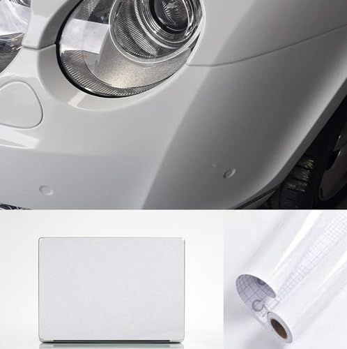 Buy CVANU 2X4 Foot Glossy White Vinyl Car Wrap Sheet Roll Film Sticker ...