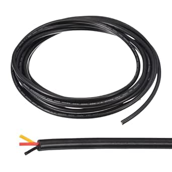 Amazon.co.jp: uxcell 20AWG Electric Wire 3 Conductor UL2464 Tinned Copper 5M Low Voltage PVC ...